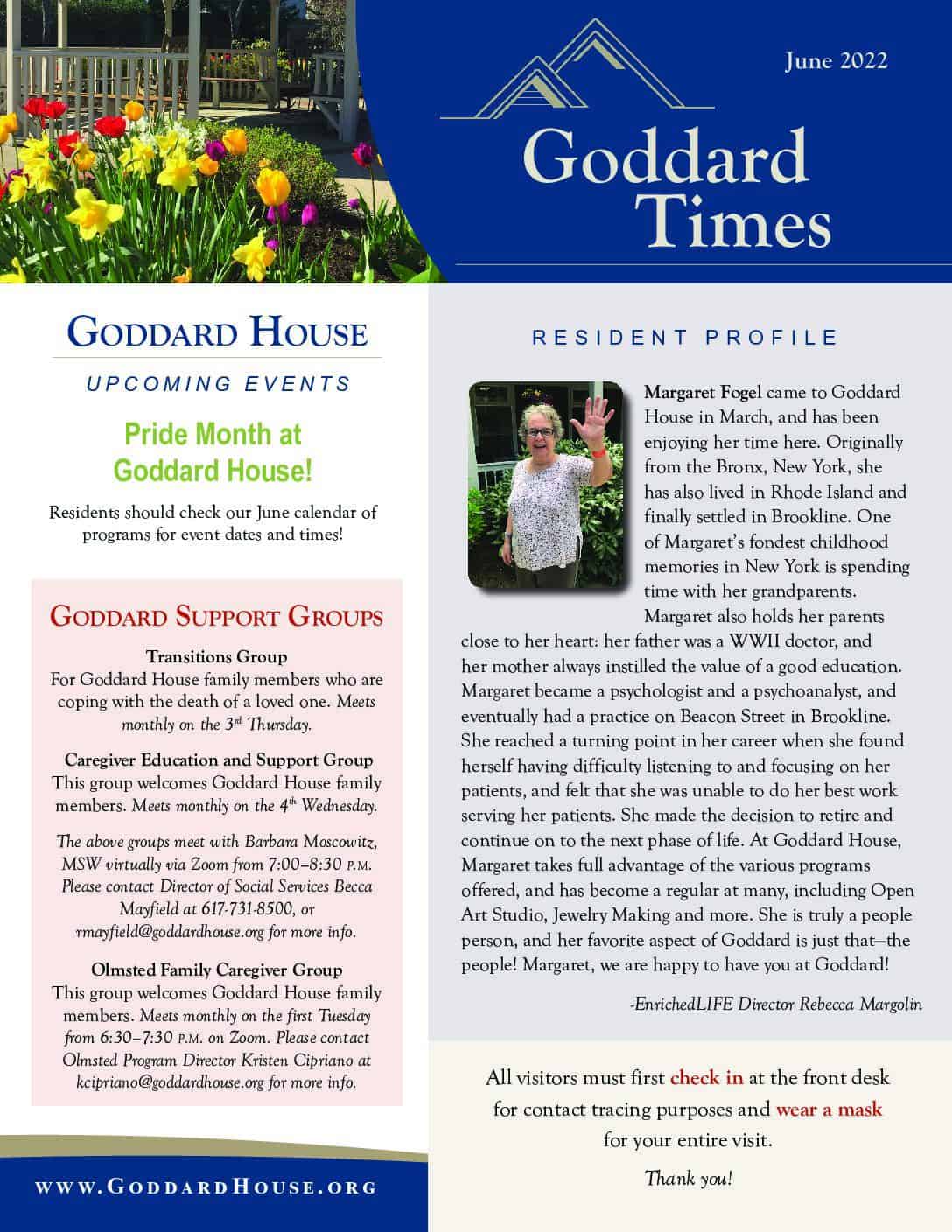 Newsletters | Goddard House Assisted Living
